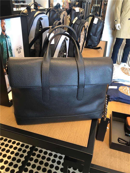 Coach F75757 Hamilton Portfolio Leather Brief In Black | Wish