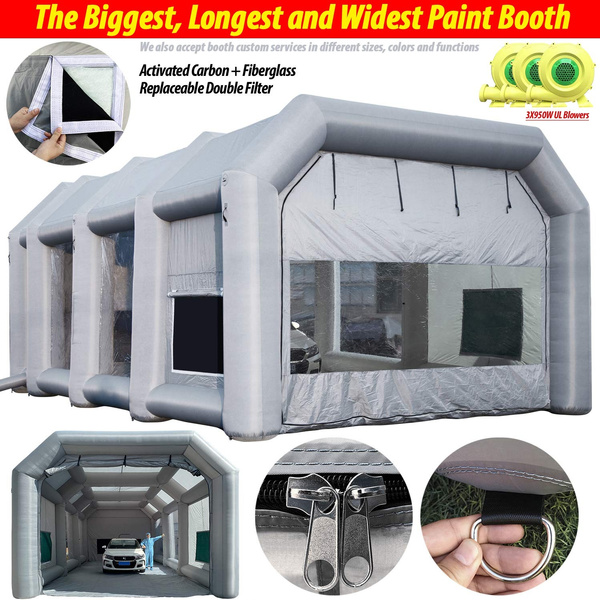Sewinfla Inflatable Paint Booth 39x20x13Ft with Blowers Professional ...
