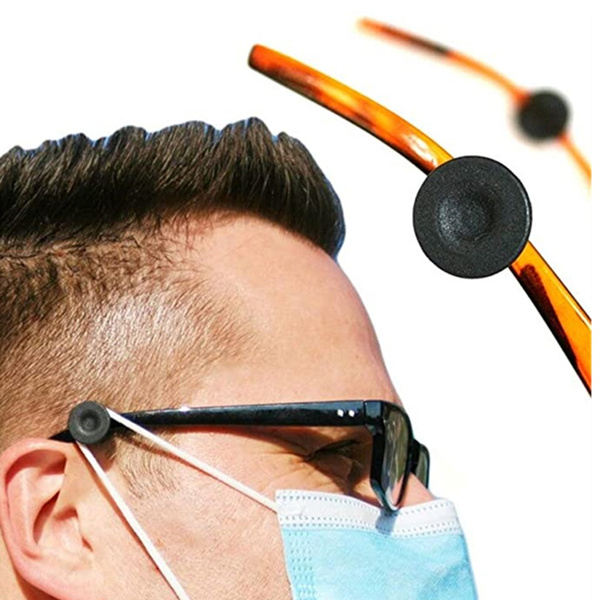 2 Pair Easy Clip on Buttons for Mask Glasses Elastic Mask Regulator Ear ...