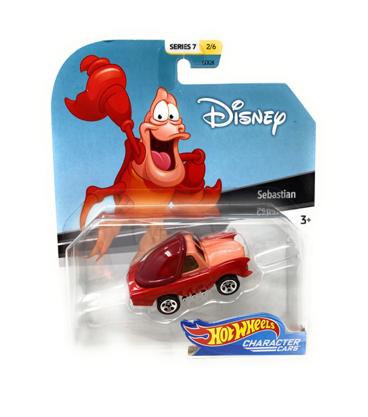 Hot Wheels Character Car The Little Mermaid- Sebastian 2/6 Car from ...