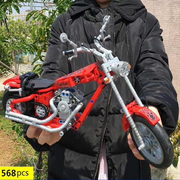 New 568pcs Series Cruising Motorcycle Model Building Blocks Motorcycle ...