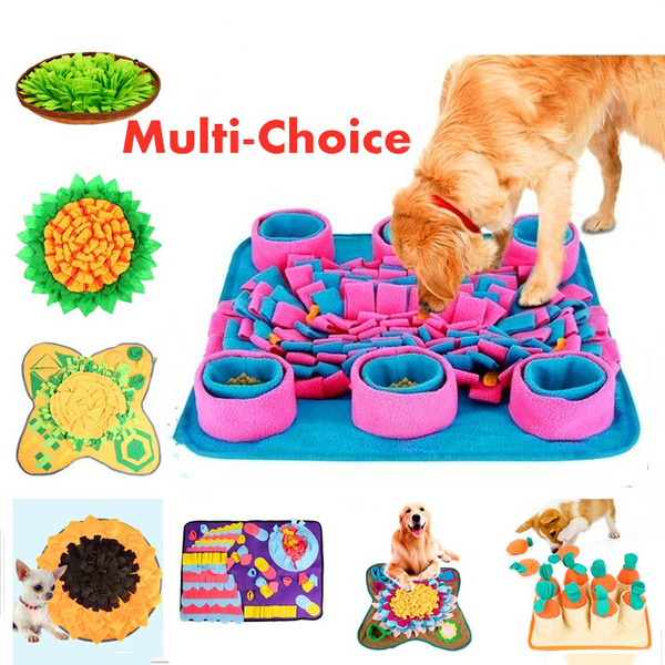 Dog Snuffle Mat Sniffing Training Pad Dog Puzzle Toy Slow Feeding Bowl ...