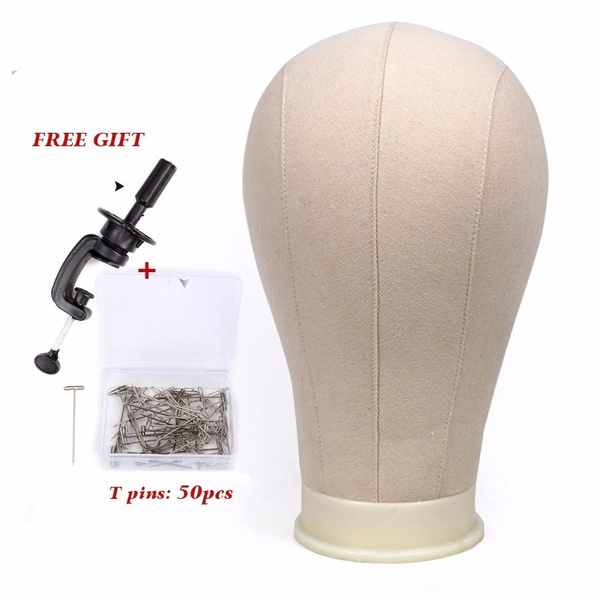 21/22/23/24inch White Block Canvas Manikin Head Wigs Mannequin Head ...
