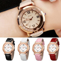 NARY Luxury Leisure Wrist Watch Leather Strap Quartz Watch Students ...