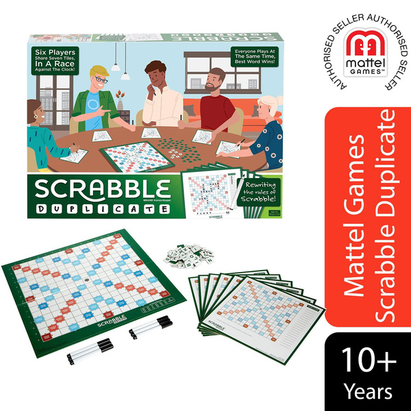 Mattel Games Scrabble Cross Word Duplicate Word-Forming Board Game | Wish