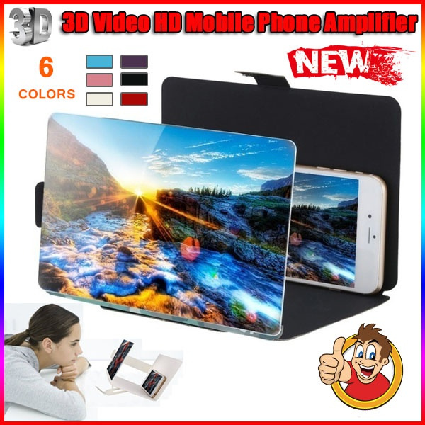 Newest 3D Mobile Phone Screen Magnifier HD Portable Folding Enlarged ...