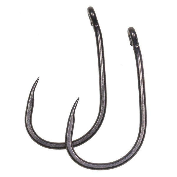 100PCS Strong and Sharp Carp Fishing Hook With Barbless High Carbon ...