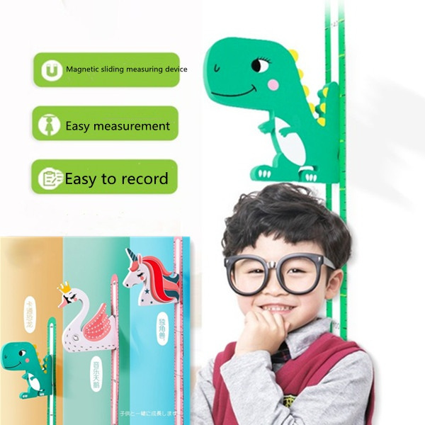 Kids Height Chart Wall Sticker Animal Wall Sticker Growth Chart Height ...