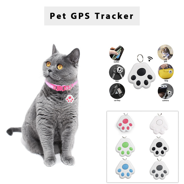 Cat Paw Shape ABS Mini GPS Anti-Lost Bluetooth Finder Device For Pets ...