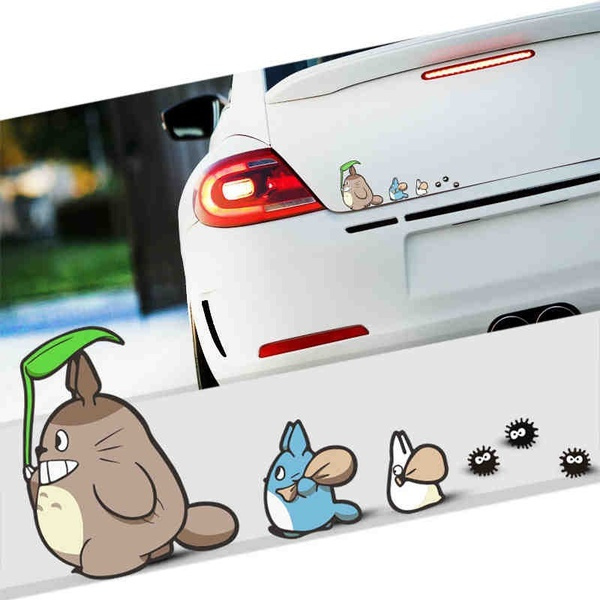 Cute Anime Cartoon Totoro Car Stickers Vinyl Anime Decals Stickers Car ...