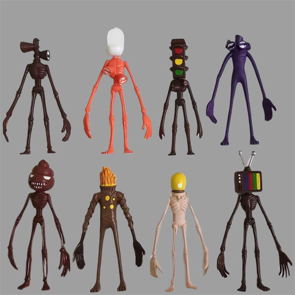 8pcs/set Siren Head Action Figure Toy Sirenhead Figure Horror Model ...