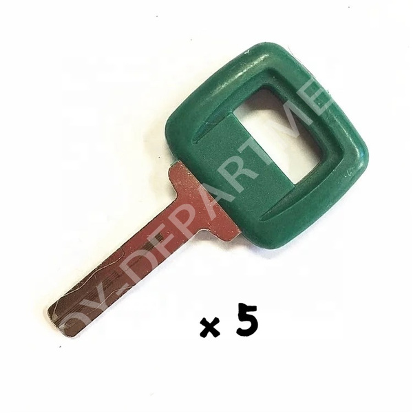 5pc Laser cut ignition key for many Volvo Loaders and Articulating Haul ...