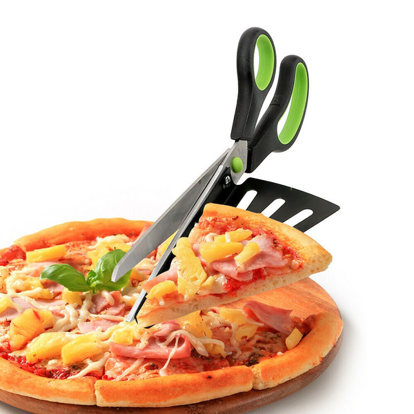Pizza scissors with pizza lifter Cutter Stainless Steel Scissor Cut ...