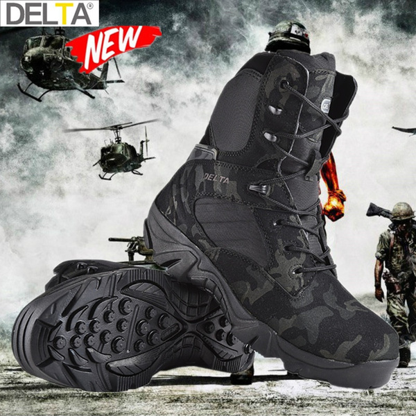 DELTA Plus Size 39-48 Military Boots for Men Combat Boots Water Proof ...