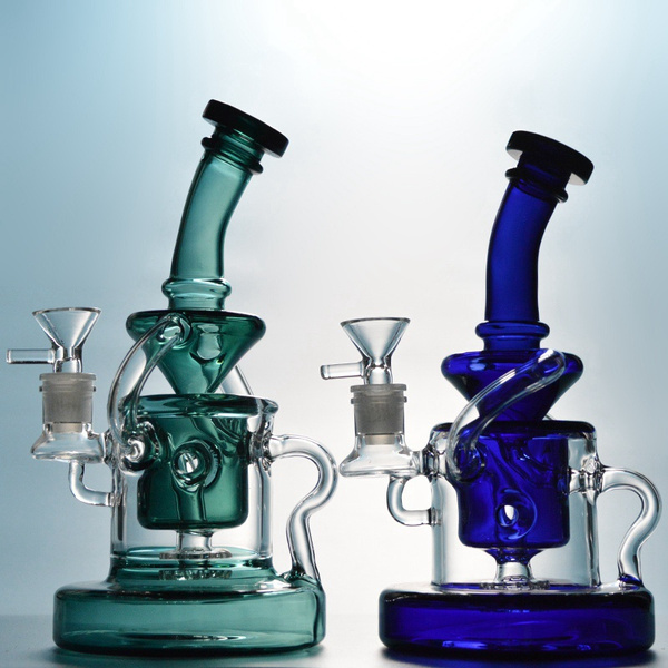Big Round Base Tornado Recycler Dab Rigs Water Pipes With 14mm Bowl | Wish
