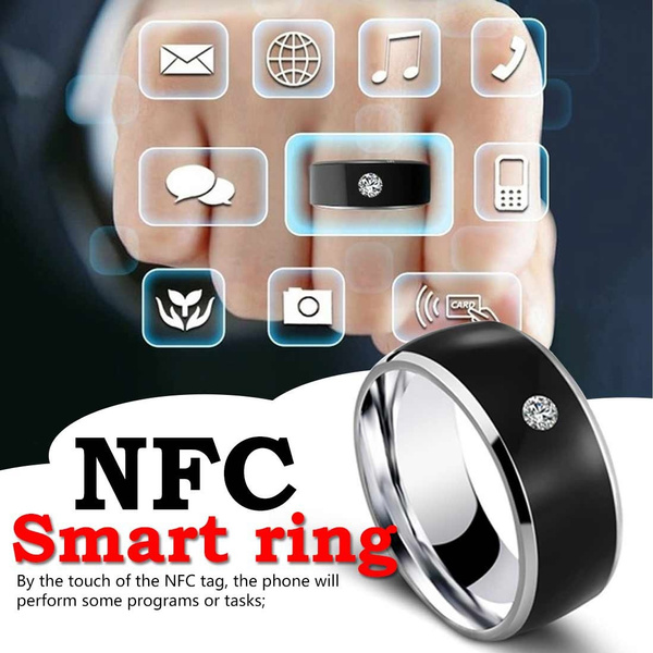 NFC Smart Finger Digital Ring Wear Connect Android Phone Equipment ...