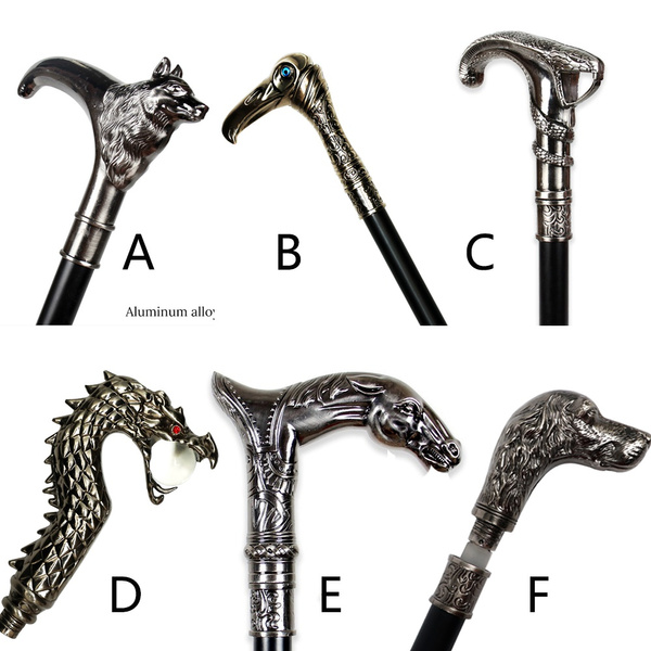 Horse eagle dog wolf Animal Head Crutches Walking Stick Cane Fashion Party Canes Crutch Vintage horse-eagle-dog-wolf-animal-head-crutches-walking-stick-cane-fashion-party-canes-crutch-vintage