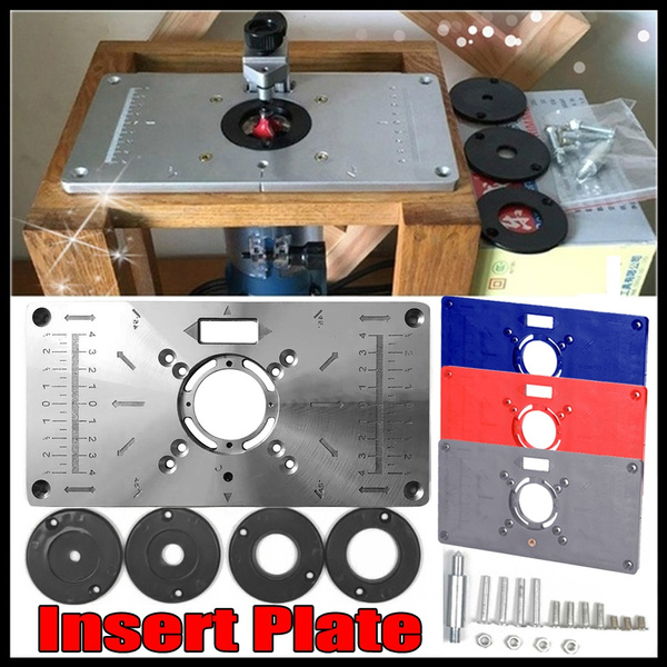 Multifunctional Router Table Insert Plate Woodworking Benches Aluminium ...