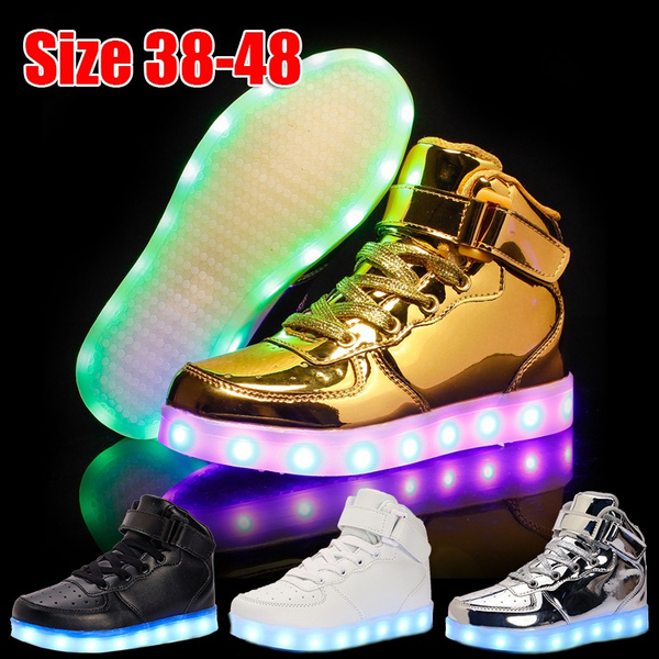 LED Luminous Shoes, High-top Fashion Casual Shoes, Light Sports Shoes ...