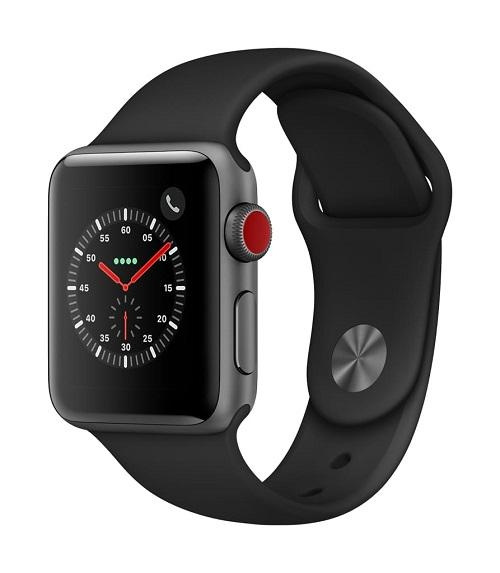Refurbished Apple Watch Gen 3 Series 3 Cell 42mm Space Gray Aluminum ...