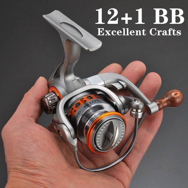 New Mini Spinning Fishing Reel 12+1 Ball Bearing Saltwater/ Freshwater ...