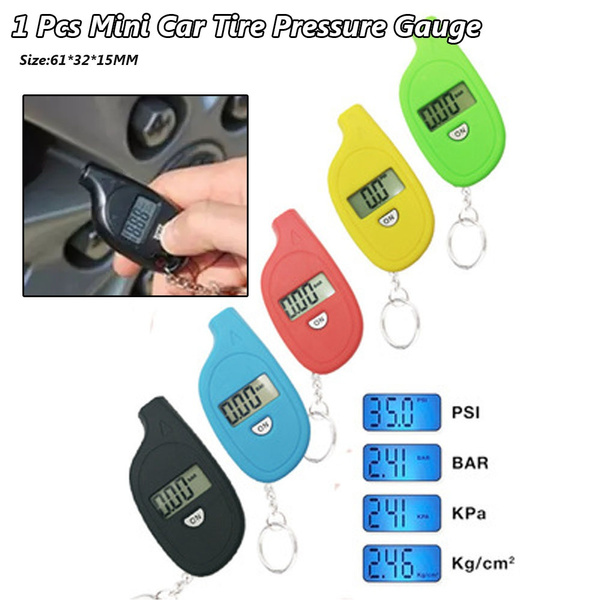 1 Pcs Mini Portable Car Tire Pressure Tester Motorcycle Auto Tyre Air ...