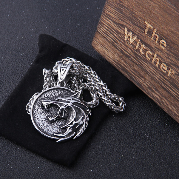 New Arrival The Wizard Wolf Head Pendant Necklace for The Witcher 3 ...