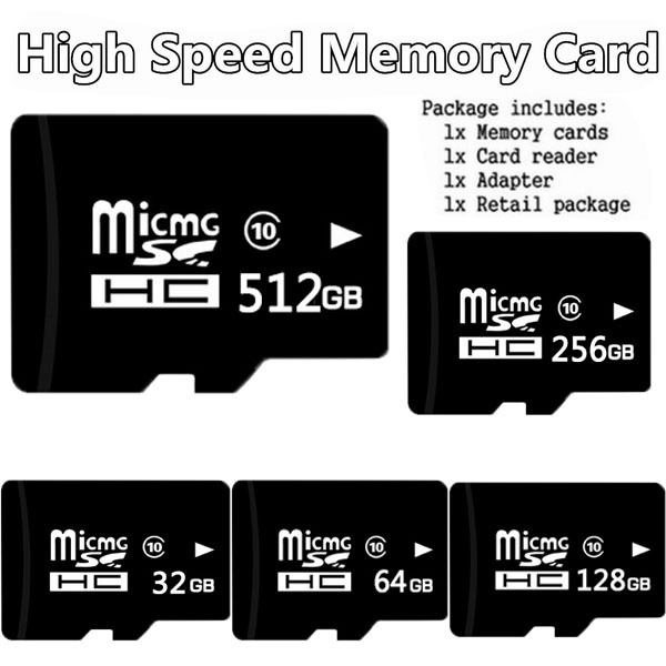 Micro SD Card SDHC Standard TF Advanced Flash Memory 16GB/32GB/64GB ...