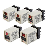 Timer Relay, 5A Digital Delay Timer Relay, Stable AH3-DM 0.01S-99H 12 ...