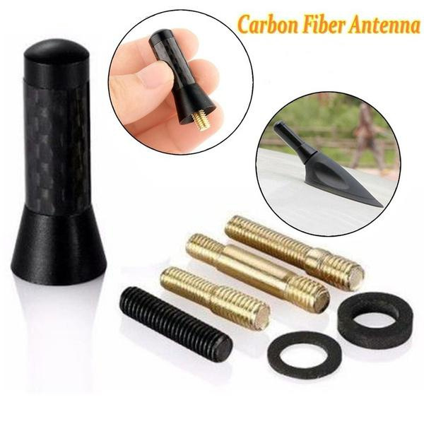 3.5cm Car Short Antenna Carbon Fiber Aluminum Short Radio Signal Antenna For Universal Car | Wish