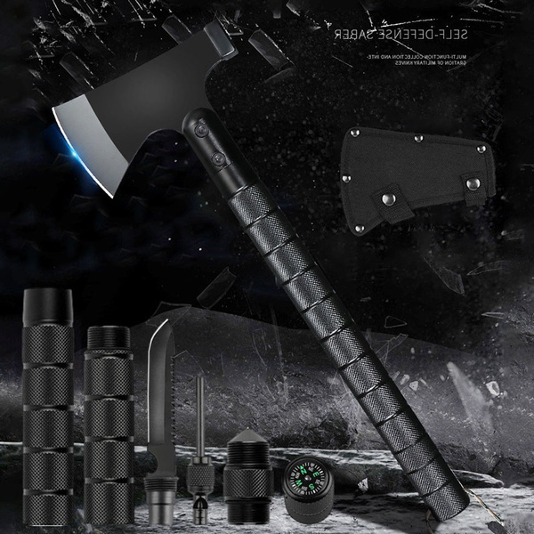 Outdoor multifunction camping tools axe aluminum folding Tomahawk axe ...