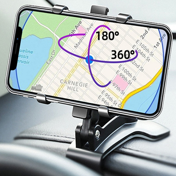 Dashboard Car Phone Holder 360 Degree Mobile Smartphone Stands Rearview ...