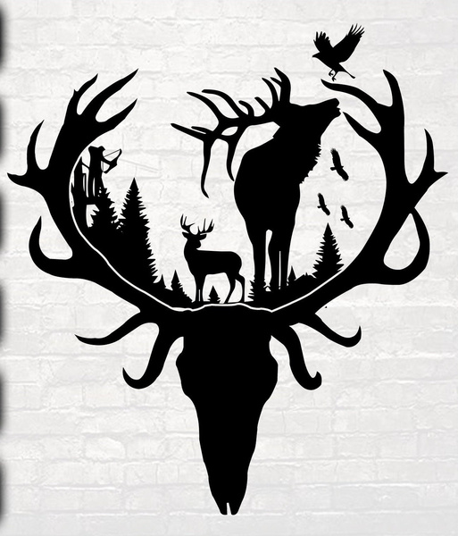 2PCS Outdoor Hunting Deer Hunting Decal Vinyl Sticker | Wish