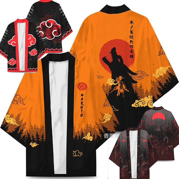 New Naruto Anime Kimono Jacket Bathrobe Two-dimensional Cloak Pajamas ...