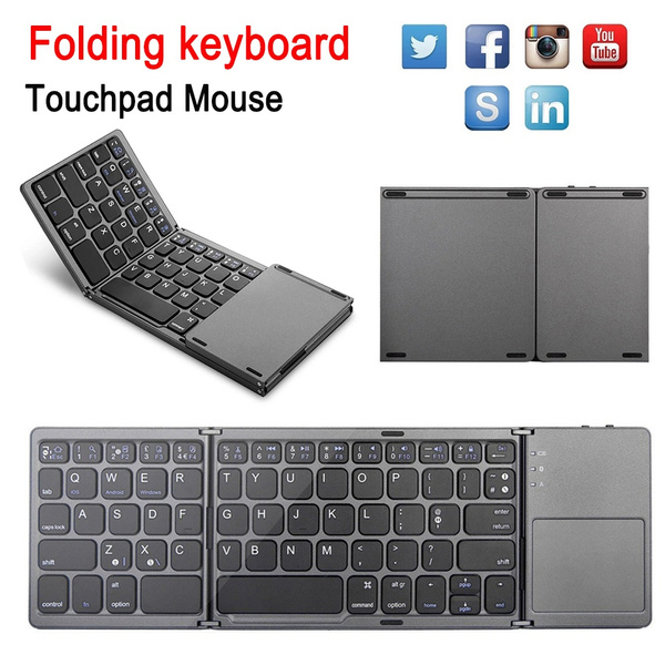 English Mini Folding keyboard, Wireless Bluetooth Gaming Keyboard with ...