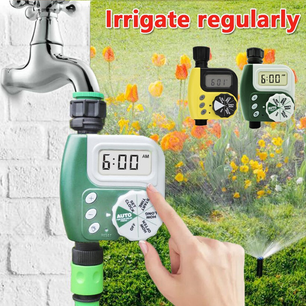 Automatic Water Timer Outdoor Garden Irrigation Controller 1-Outlet ...