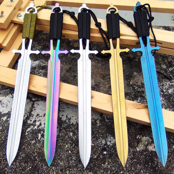Tactical Double Edge Swords , Fixed Blade Full Tang Heavy Duty Knife ...