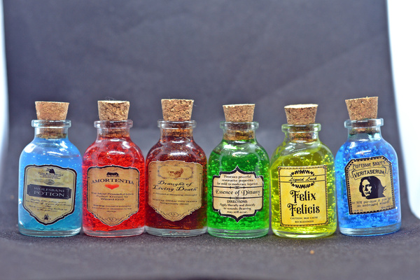Set of 6 Six Potions - Movie Hero Magical Wizard Potions Collection ...