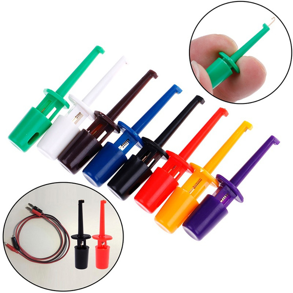Mini 12Pcs Single Test Hook Clip Test Probe For Electronic Testing IC ...