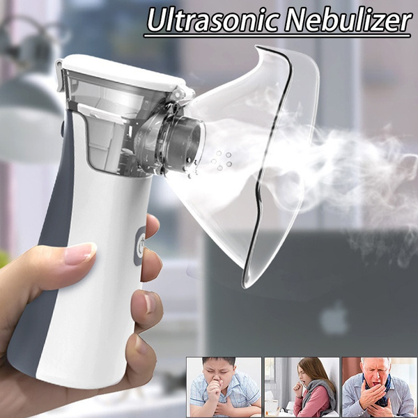 2021 Upgraded Handheld Ultrasonic Nebulizer with Mesh Mask for Kids ...