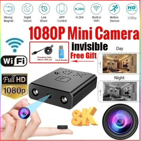 8K Mini Hidden Camera Anti-theft Anti-thief Security Camera Recorder ...
