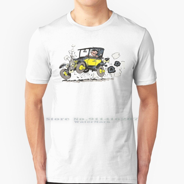 Gaston Lagaffe In Car T Shirt 100% Pure Cotton Gaston Guus Lagaffe ...