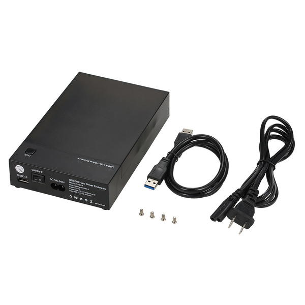 USB 3.0 2.5" 3.5" SATA Hard Drive Disk External Enclosure SSD HDD Disk ...