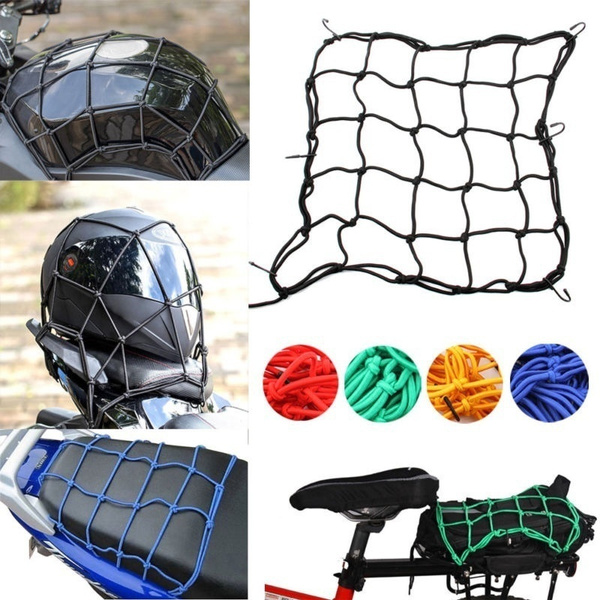 5 Colors 2 Size 6 Hook 15" x15" (40x40cm) Motorcycle Cargo Net for ...