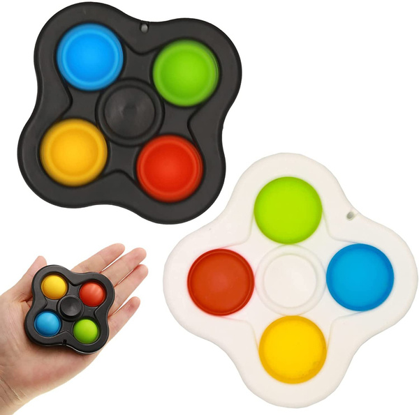Fidget Spinners Simple Dimple ADHD Anxiety Toys Stress Relief Spin for ...