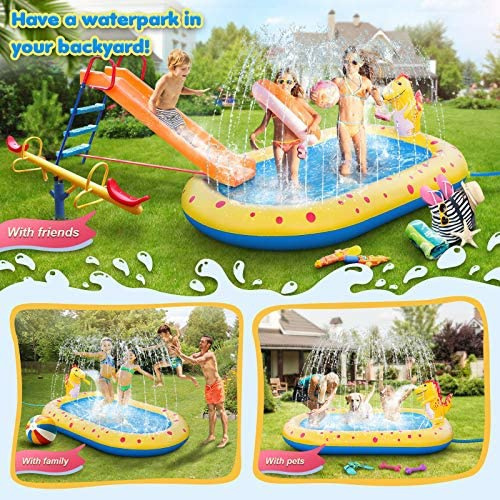 170cm Inflatable Sprinkler Outdoor Splash Pad Large Inflatable ...
