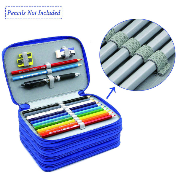 High Capacity Pen Pencil Case Box Makeup Storage Bag, Blue | Wish High Capacity Pen Pencil Case Box Makeup Storage Bag, Blue | Wish