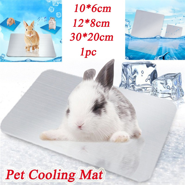 3 Sizes Pet Cooling Mat Small Animal Cooling Pad Hamster Aluminum Cool ...