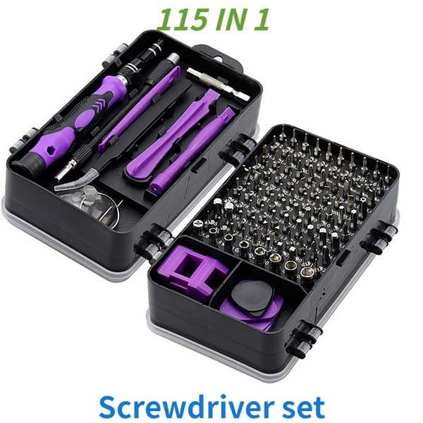 Screwdriver Set 115 in 1 Computer Repair Kit Electronic Tool kit Mini ...