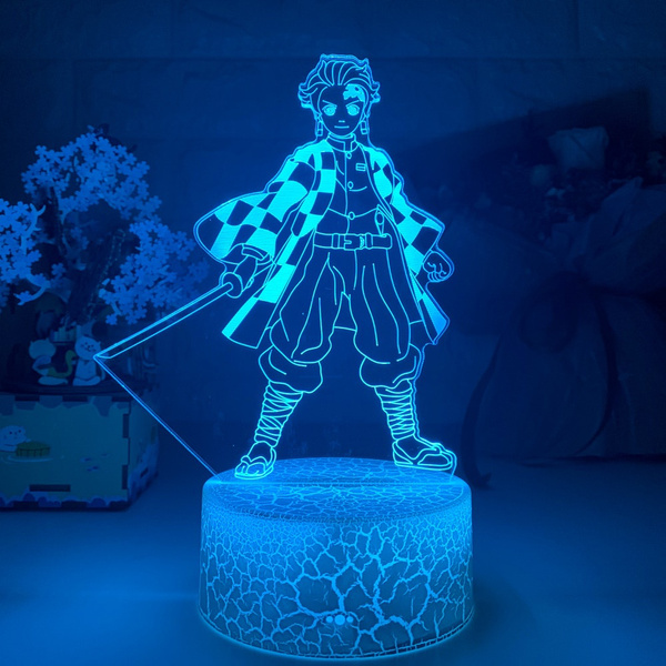 Kimetsu No Yaiba Tanjiro Kamado Figure Led Night Light for Kids Bedroom ...